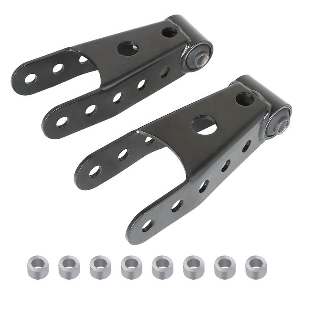 HEX AUTOPARTS 2"-3" Rear Lowering Drop Shackle Kit For 2007-2018 Chevy ...