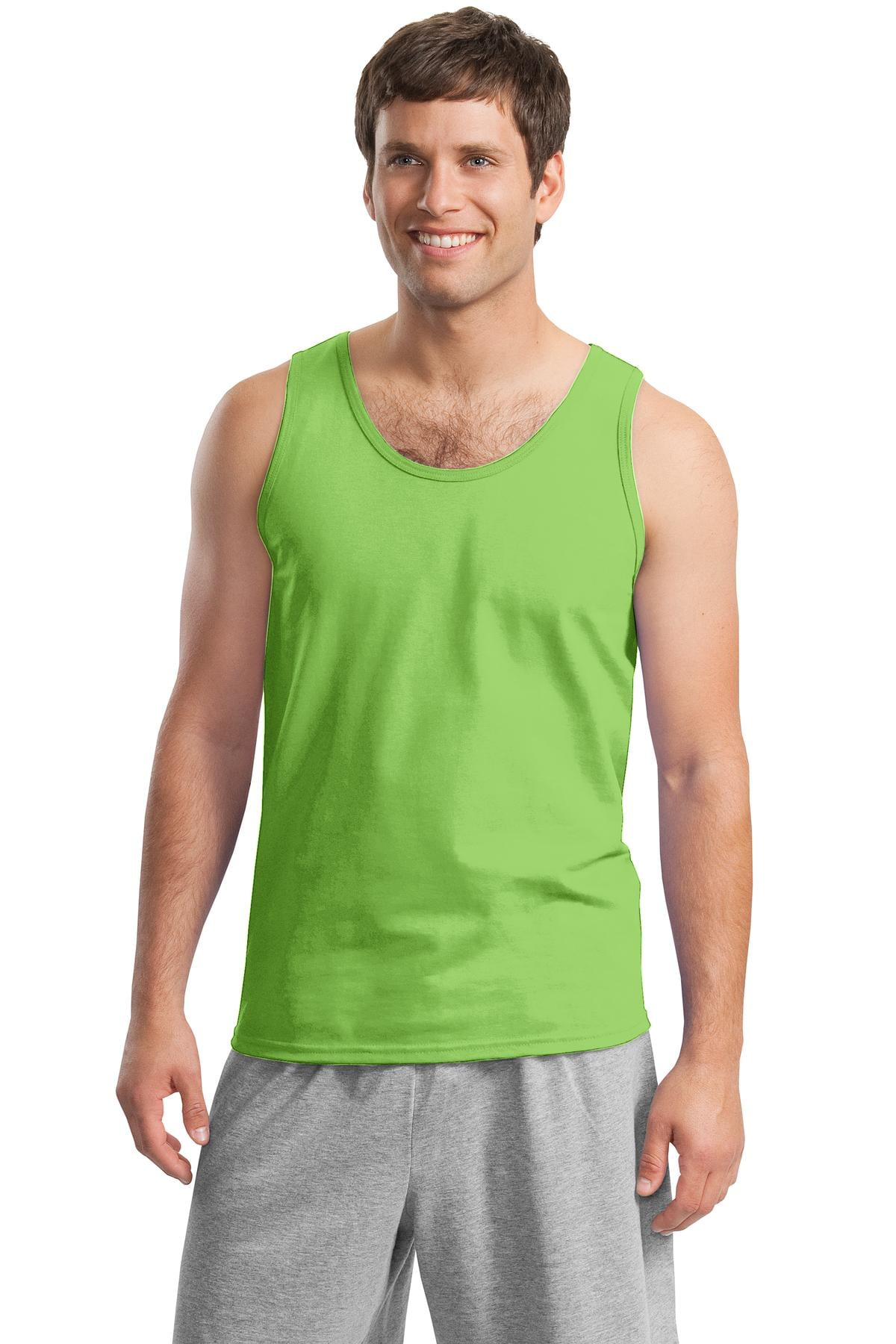 Gildan Men's 100 Percent Cotton U Neck Tank Top. 2200 - Walmart.com