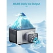 Sycees Countertop Ice Machine, 44lbs/24H, 2 in 1 Maker & Shaver, Auto ...