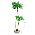 Solar Powered Outdoor Patio Palm Tree, Artificial LED Tree Lights ...