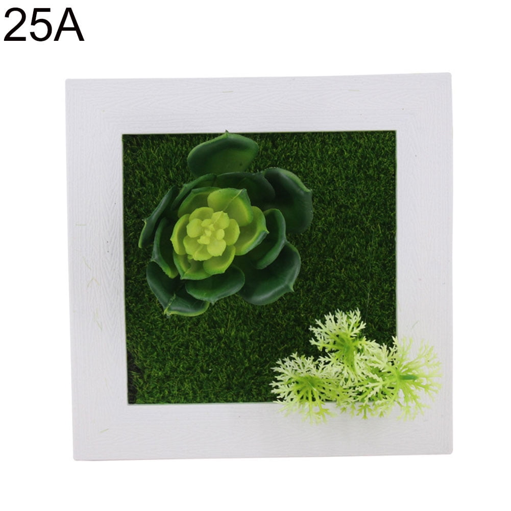 Grandest Birch Artificial Flower Succulent Plant Wall Art Frame Living ...