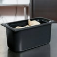 Carlisle CM110203 Coldmaster 1/3 Size Black Cold ABS Plastic Food Pan ...