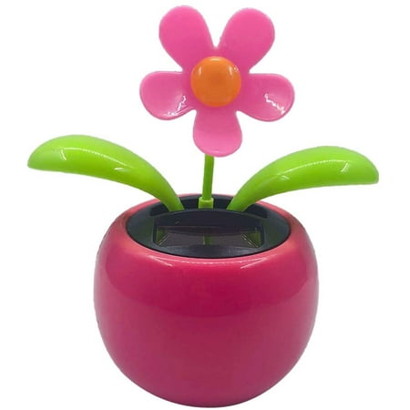 Plastic Crafts Home Car Flowerpot Solar Powered Solar Powered Toy ...