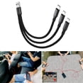 3 in 1 USB 2.0 USB-A Male to 3 Cable 20cm 120cm for Three Devices ...