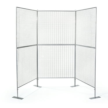 Econoco Metal Slat Grid for Any Retail Display or Home Storage, 2 ...