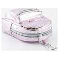 Claire's Girls’ Metallic Love Script Mini Backpack Keychain, Pink ...