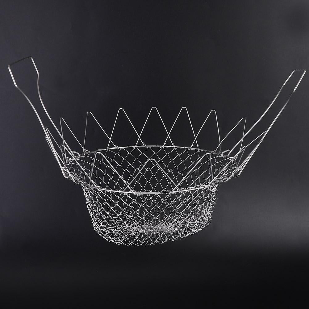 Fdit French Fries Basket,Foldable Frying Net Basket Cooking Strainer ...