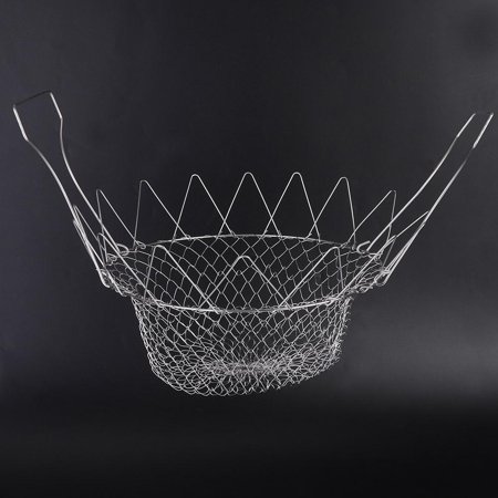 Fdit French Fries Basket,Foldable Frying Net Basket Cooking Strainer ...