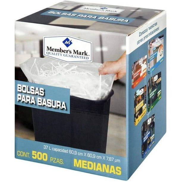 Bolsas Para Basura Medianas Member´s Mark 500 Piezas MEMBER'S MARK ...