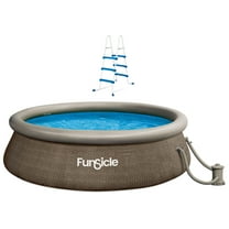 Funsicle 14ft Outdoor Oasis Pool, Quick Setup, SkimmerPlus Filter Pump ...