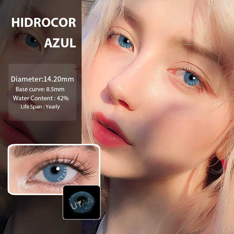 2 pzas/1 par de lentes de contacto para ojos de color magic series ...