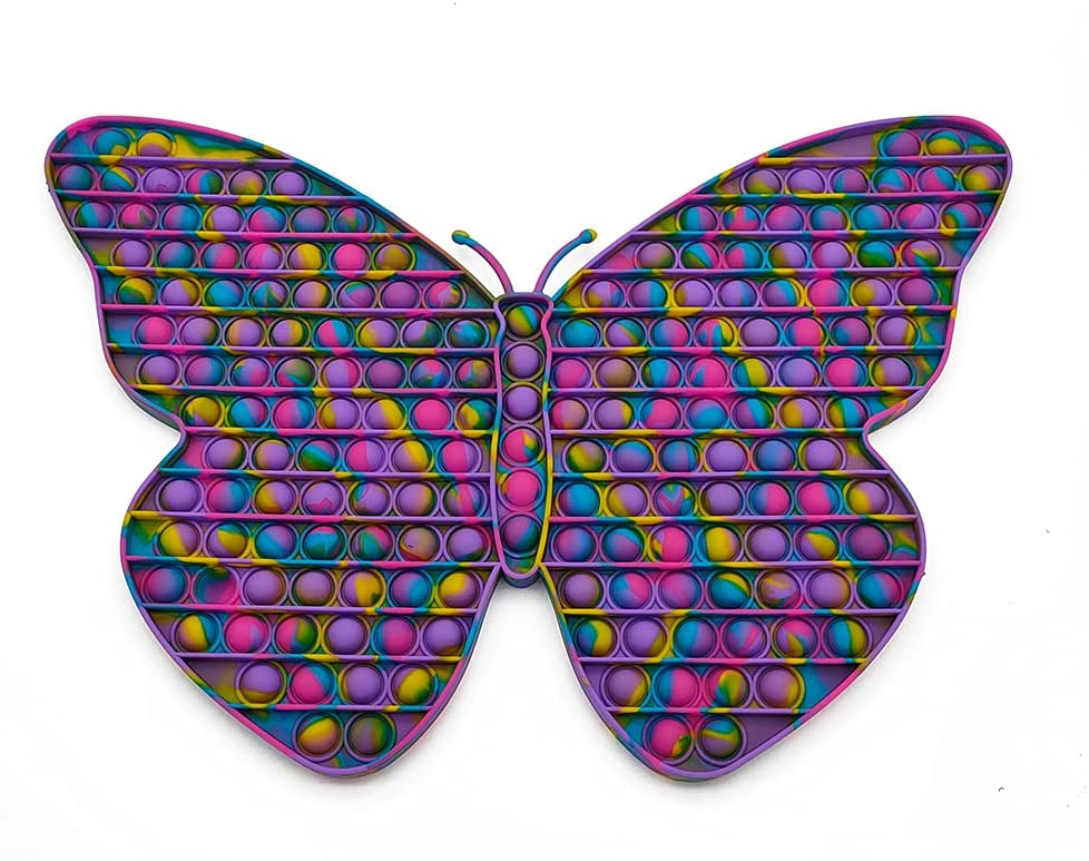 Jumbo Pop Fidgets 45cm 17.7in Giant Big Size Butterfly Popper Fidget ...