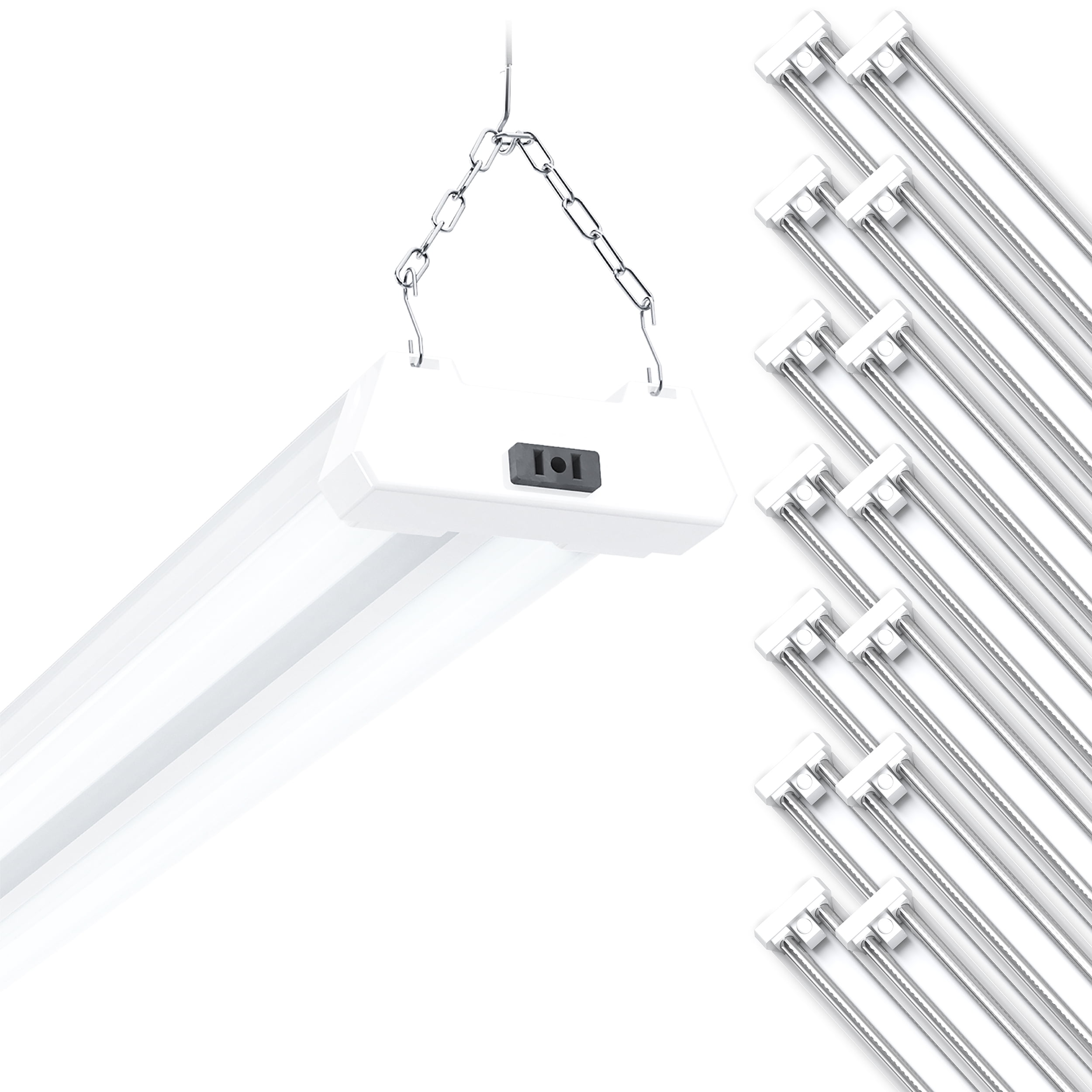 Sunco Lighting 14 Pack LED Utility Shop Light, Motion Sensor,4 FT ...