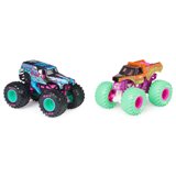 Monster Jam, 2-Pack Neon 1:64 Nitro Monster Trucks, Earth Shaker Vs. Grave Digger - Walmart.com