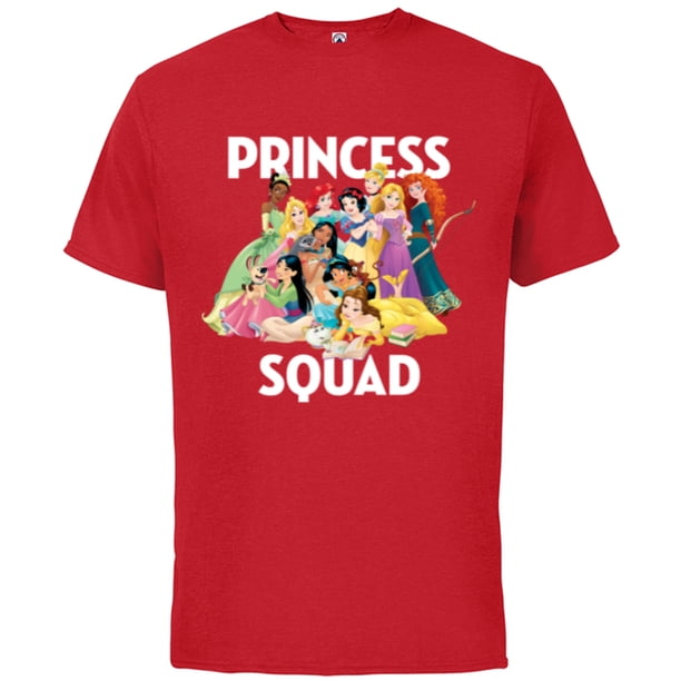 Disney Princess Squad Group T-Shirt - Short Sleeve Cotton T-Shirt for ...