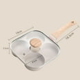 Romiantic Omelette Pan Mold 4-Cup Egg Frying Pan Nonstick with Handle ...