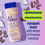 Nair Body Cream Hair Remover, Smooth Skin, Cocoa Butter Vitamin E ...
