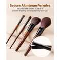 9PCS Professional Makeup Brush Set with Ultra-Soft Synthetic and ...