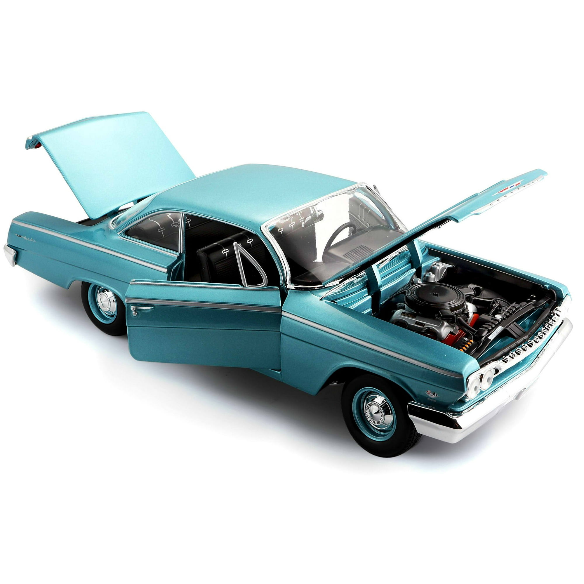 Maisto 31641r 1962 Chevrolet Bel Air Red 1 18 Diecast Model Car Walmart