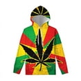 3d Printed Leaf Hoodies Men Autumn Long Sleeved Hoodie Casual Oversized