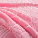 Shubozy Fleece Blanket King Size, Heavy Korean Mink, 85 X 95 Inches ...