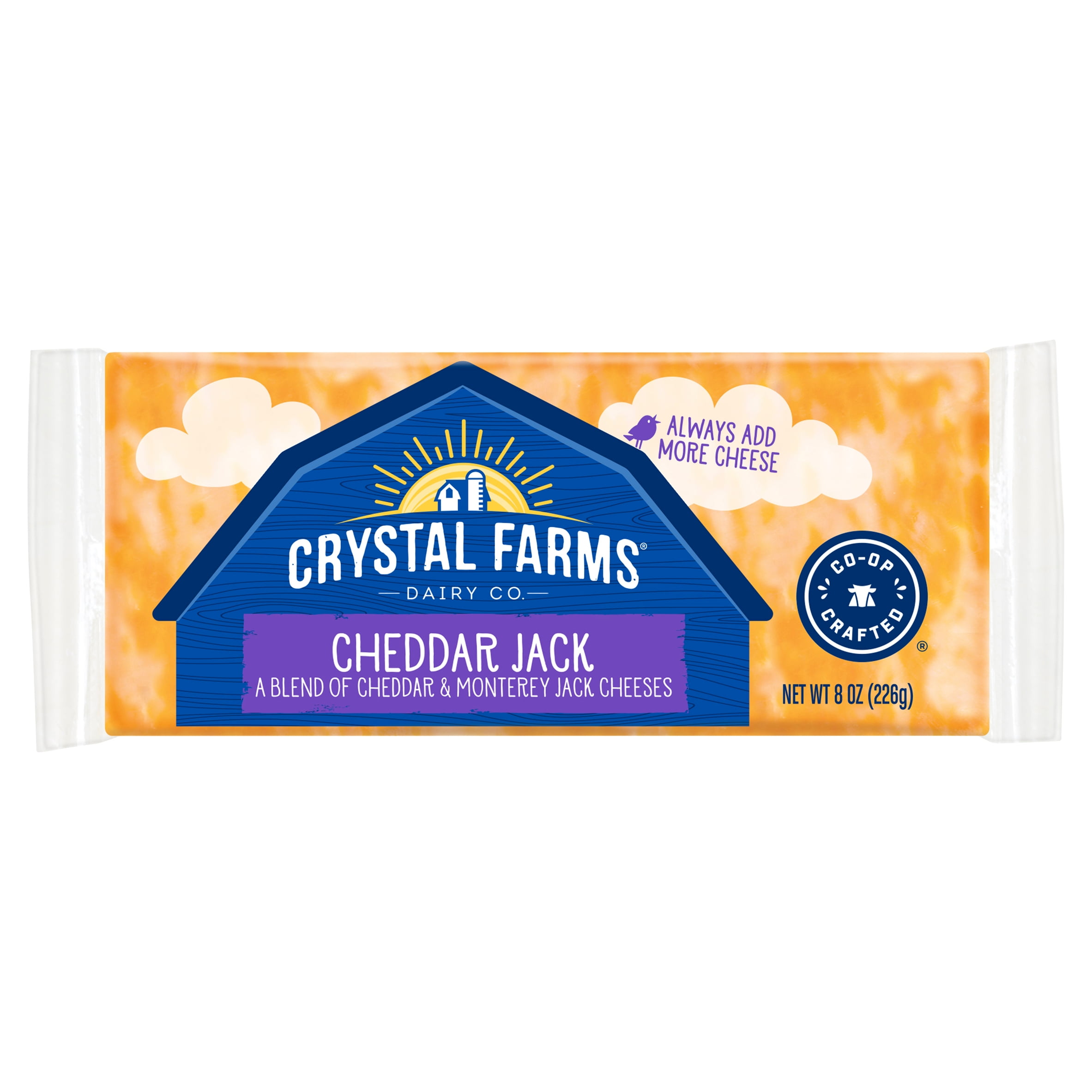Crystal Farms Cheddar Jack Cheese, 8 oz. – Walmart Inventory Checker ...