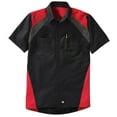 Red Kap Men's Short Sleeve Tri-Color Shop Shirt - Walmart.com