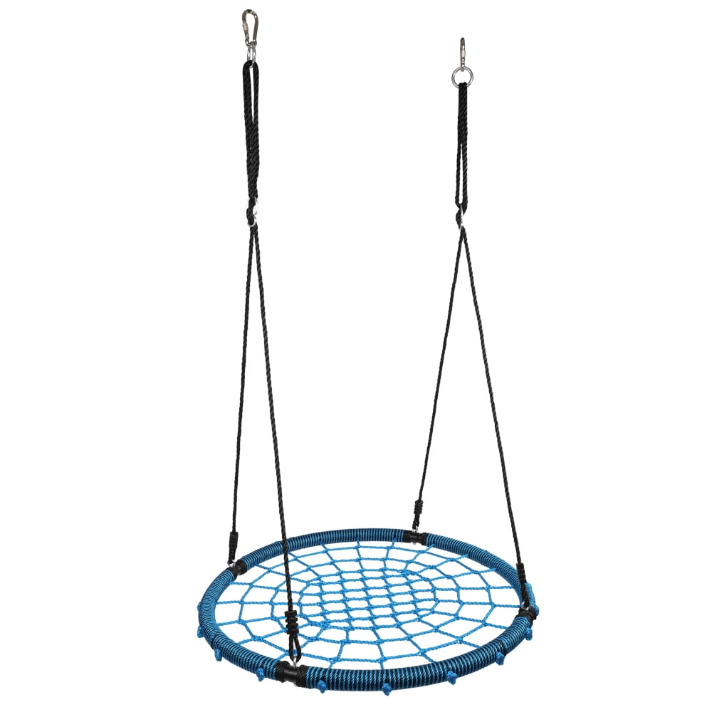 440lbs Spider Web Swing, 40 inch Tree Swing for Kids with Steel Frame ...