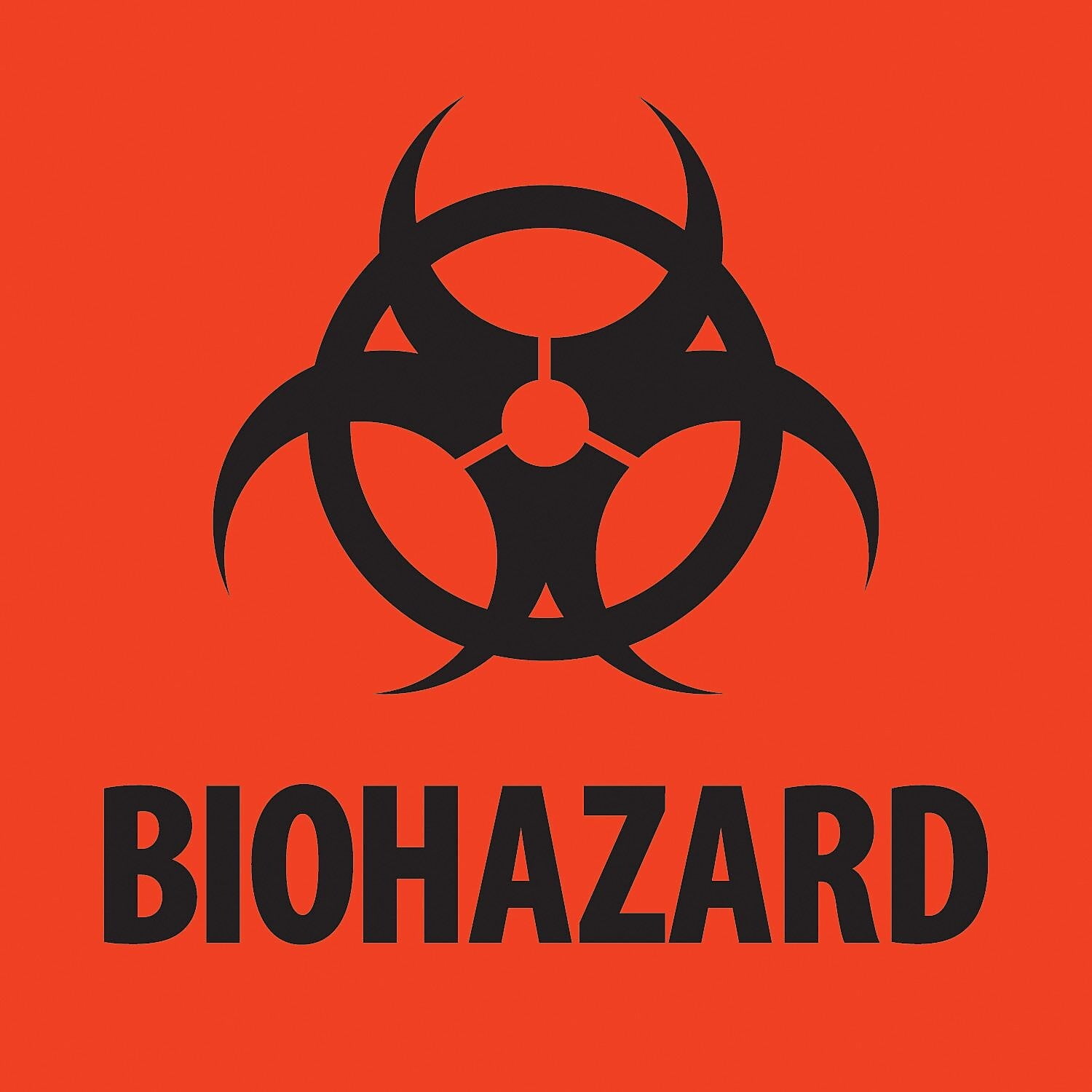 Tape Logic Labels "Biohazard" 2" x 2" Fluorescent Red 500/Roll DL1305 ...