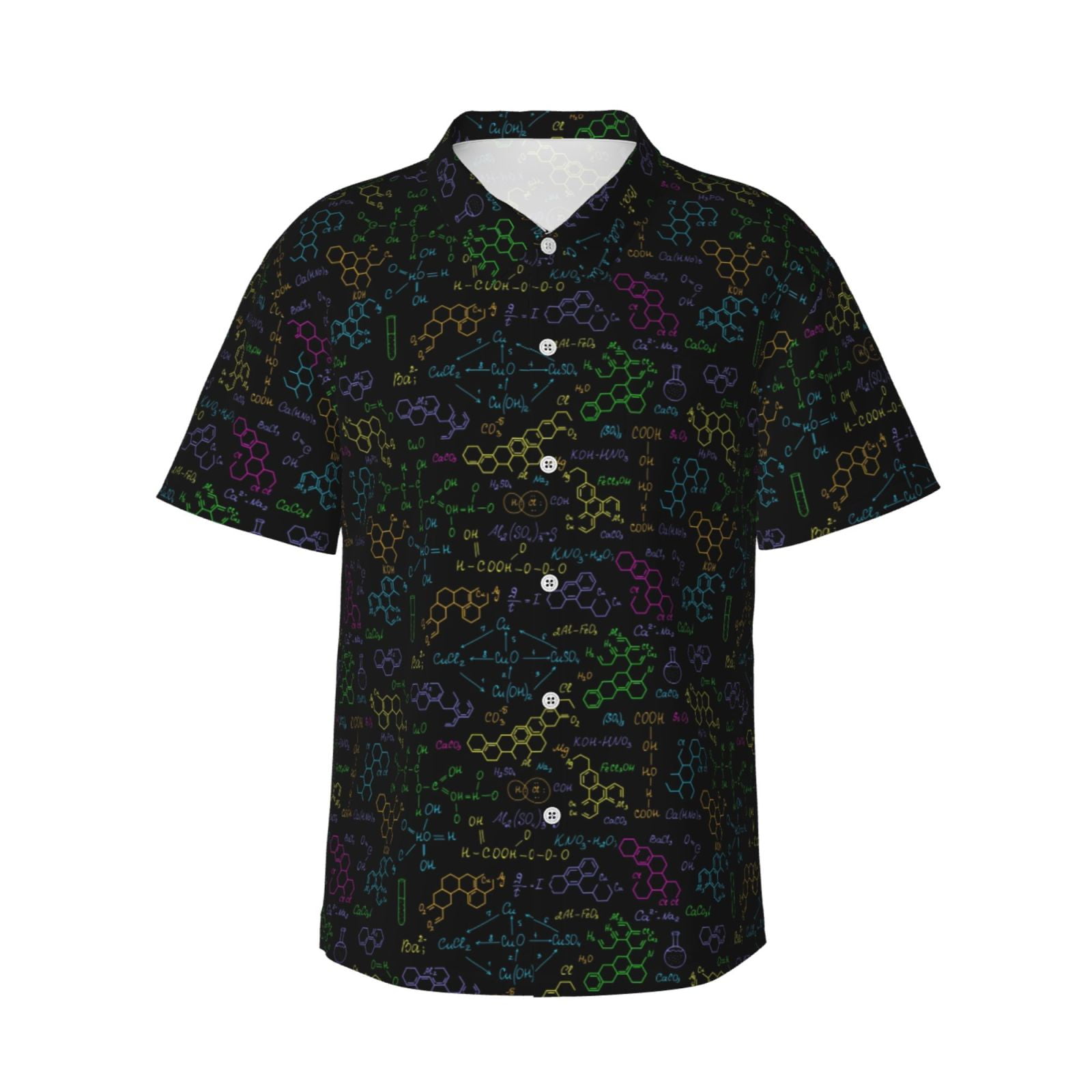 Balery Chemistry Formulas Camisas hawaianas de manga corta para hombre ...