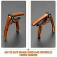Homoyoyo Guitar Capo For Acoustic Adjustable Tension Light Brown 1Set ...