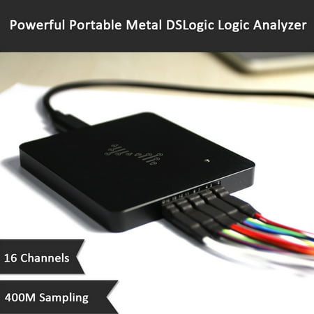 Powerful Portable Metal DSLogic Logic Analyzer 16 Channels 100MHz USB ...