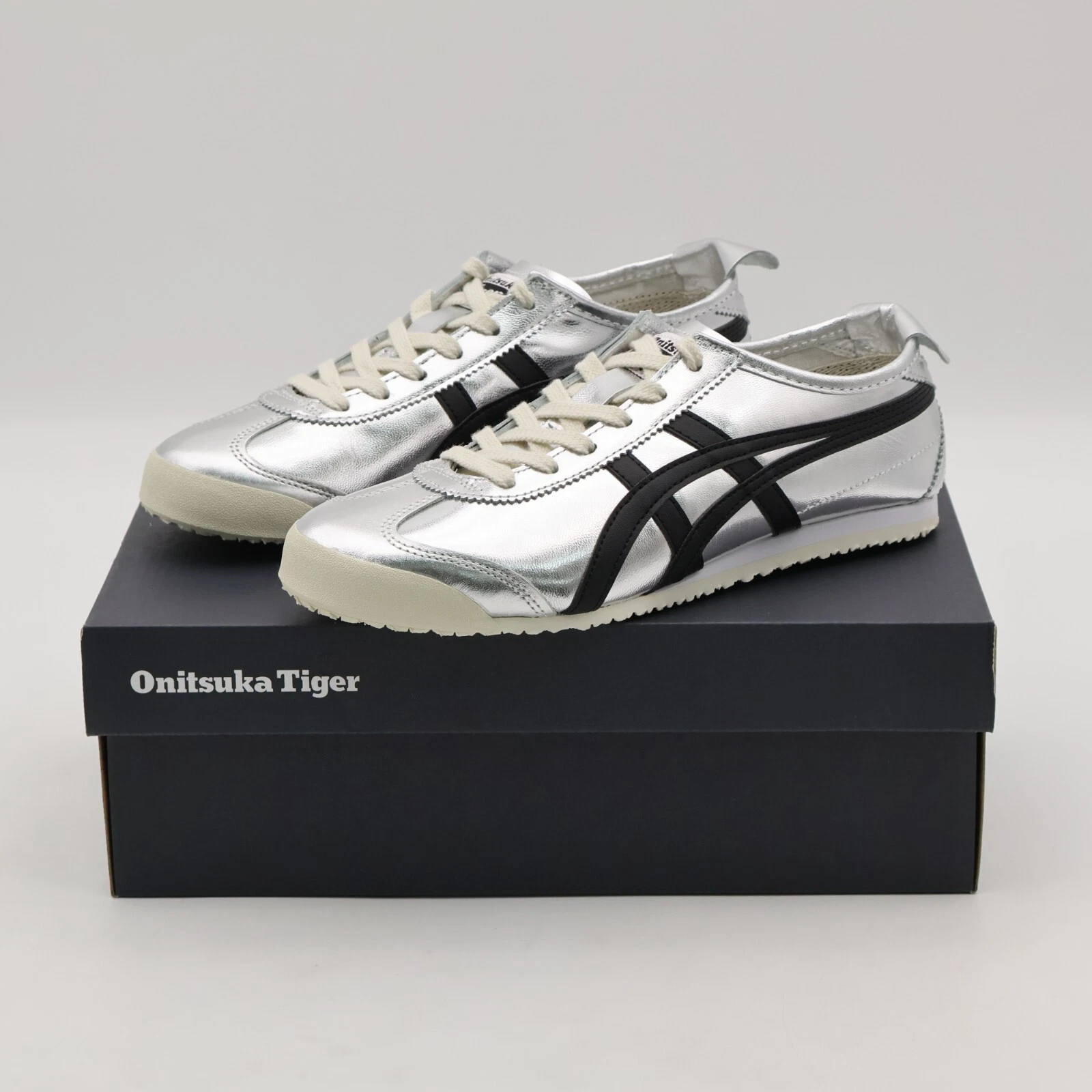 1183B566-020 Onitsuka Tiger Mexico 66 Pure Silver Black (Men's ...