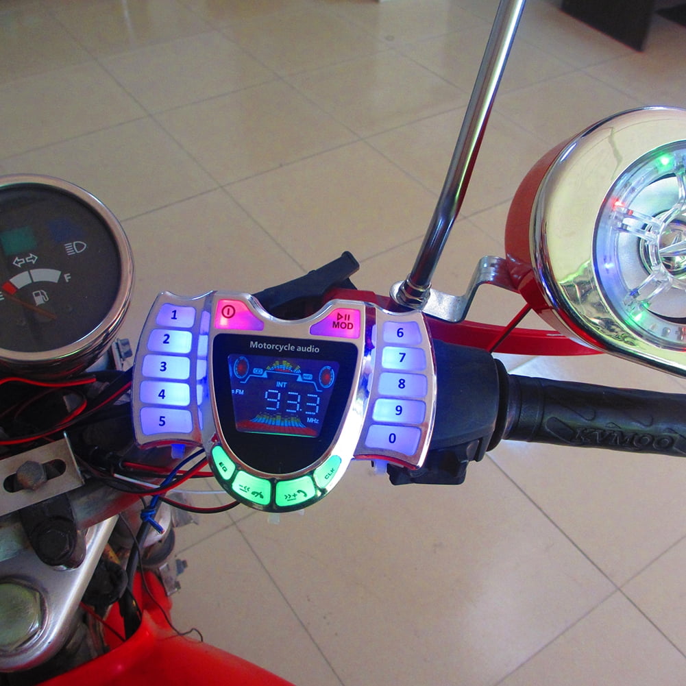 Sistema de sonido de audio compatible con Bluetooth para motocicleta ...