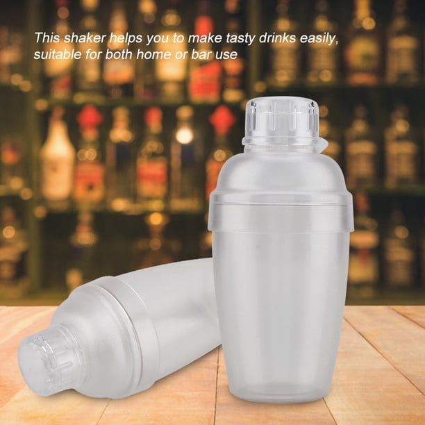 Transparent PC Resin Shaker Tea Wine Cocktail Drink Shaking Bottle Tool ...
