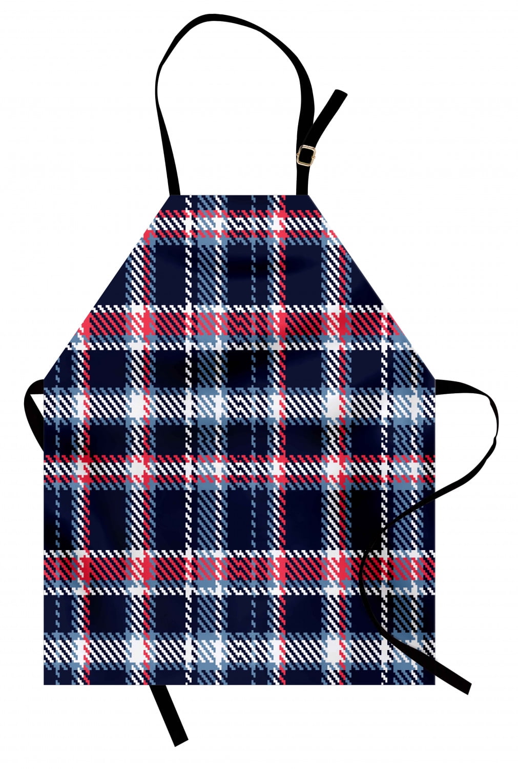 Checkered Apron Retro Plaid Pattern Geometrical Pixelated Seem Mosaic ...