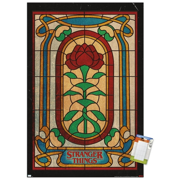 Netflix Stranger Things: Season 4 - Stained Glass Wall Poster, 14.725 ...