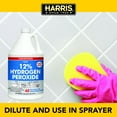 HARRIS 12% Concentrated Hydrogen Peroxide, 128oz, for Kitchen, Bath ...