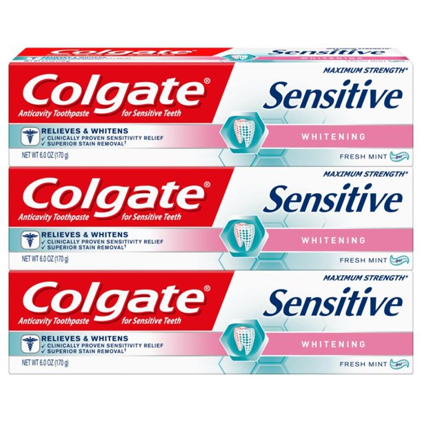 Colgate Sensitive Whitening Toothpaste, Sensitive Teeth Toothpaste ...