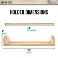 US Art Supply 12 inch Wooden Tabletop Paper Holder & Dispenser Safe ...