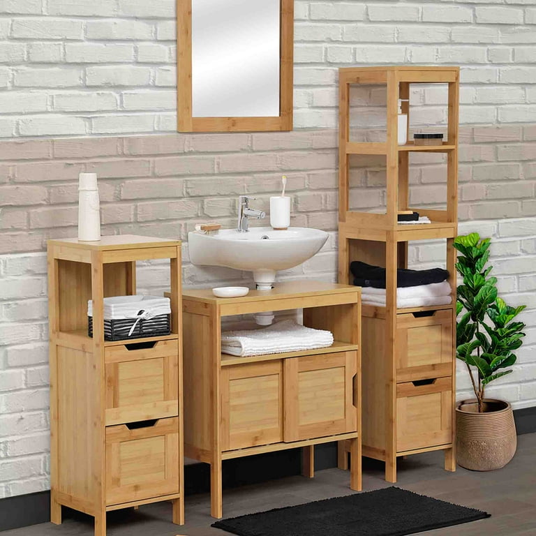 Bamboo Vanity Cabinets Bathroom