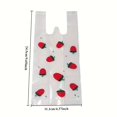 30pcs Strawberry Design Takeaway Bags | Durable PE Plastic Gift Bags ...