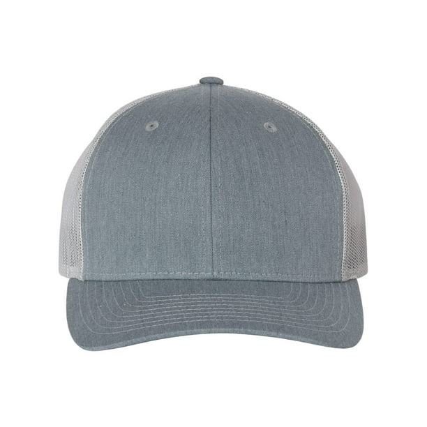 Richardson - Snapback Trucker Cap - 112 - Heather Grey/ Light Grey ...