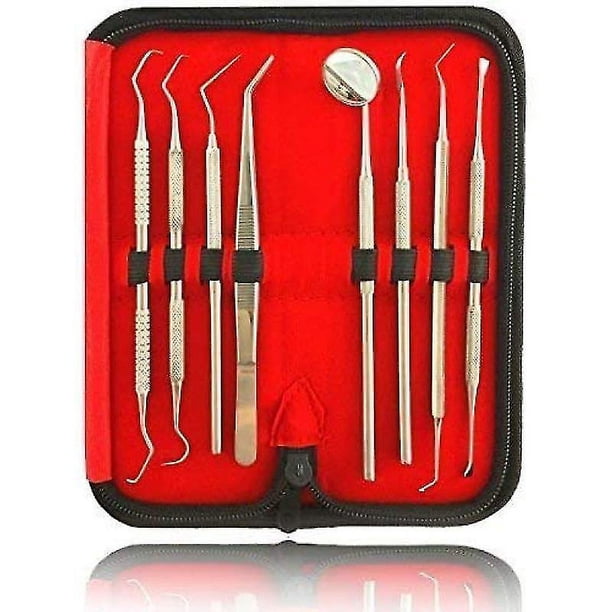 Dental Tools Kit 8 Pcs Oral Care Dental Pick Hygiene Set With Tooth ...