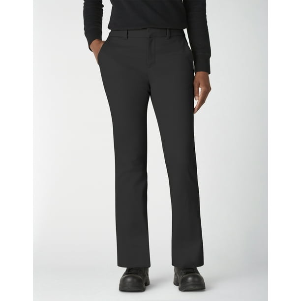 Genuine Dickies Women's Regular Bootcut Flat Front Pant - Walmart.com
