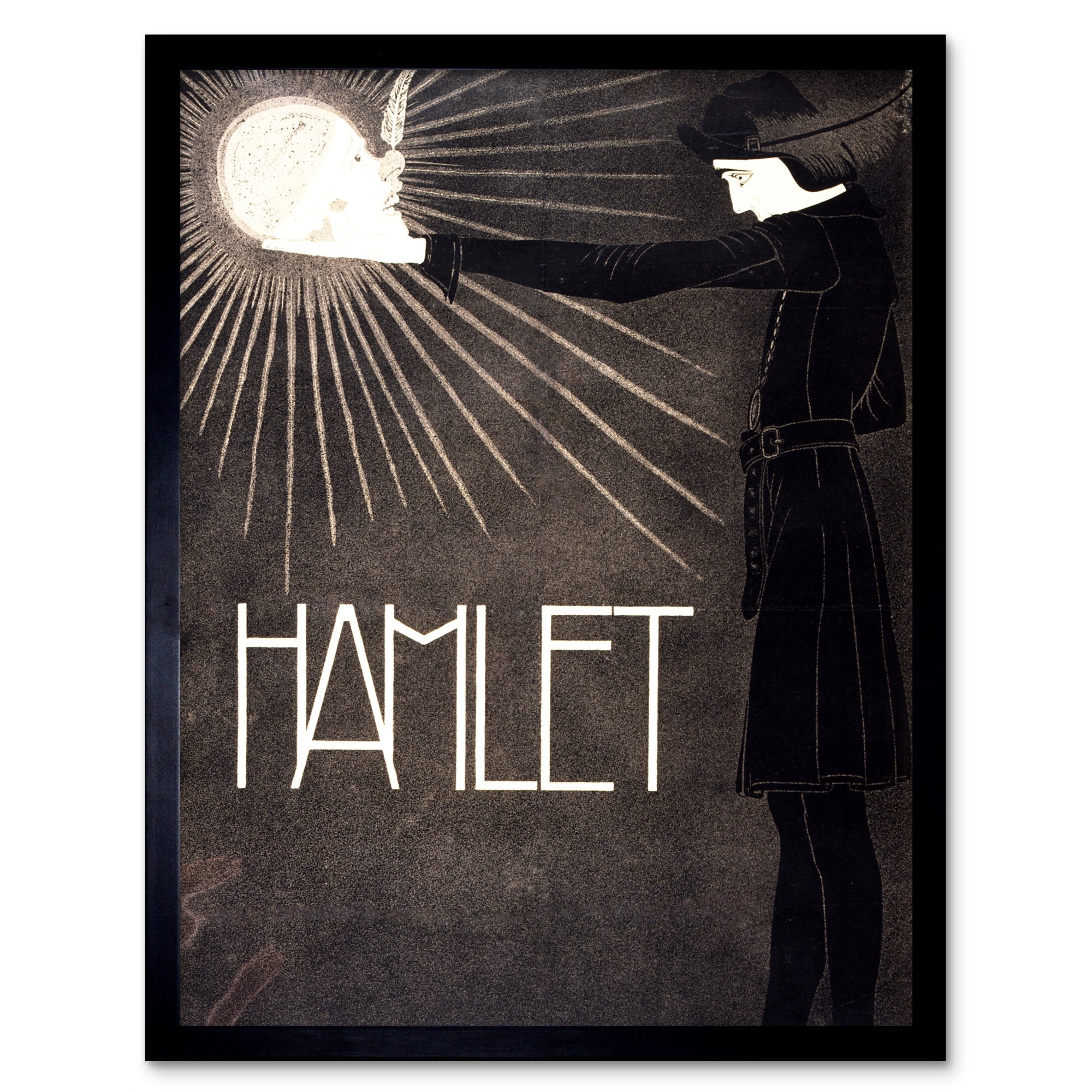 Theatre Stage Play Hamlet Shakespeare Netherlands Vintage Black and ...
