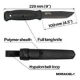 Morakniv Garberg Carbon Steel Full-Tang Fixed-Blade Survival Knife With ...