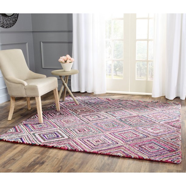 SAFAVIEH Nantucket Collection NAN317A Handmade Multi Rug - Walmart.com