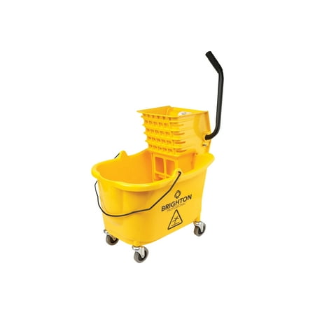 Brighton Professional - Cleaning bucket and hand press mop strainer set ...