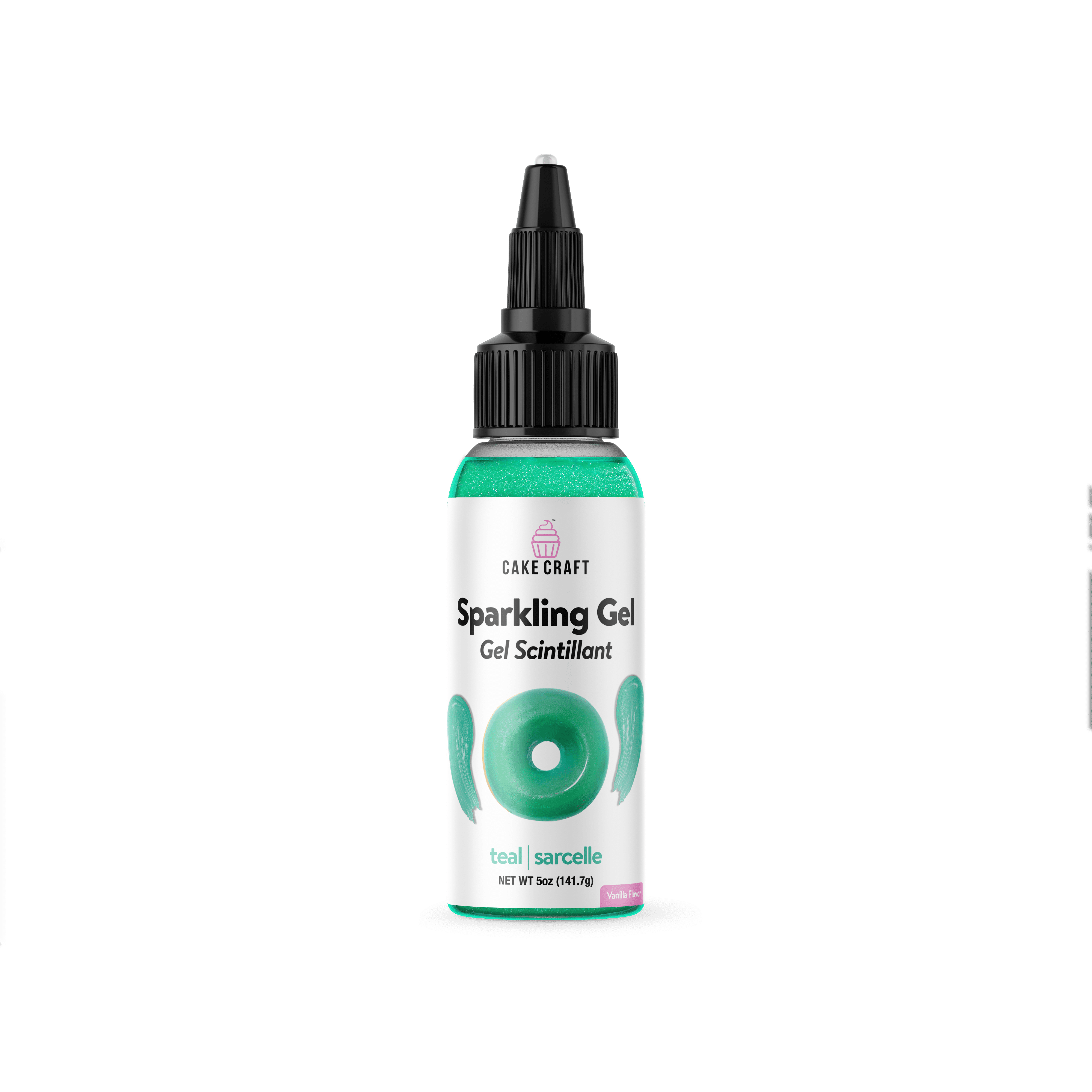 Cake Craft Sparkle Gel – Teal, 141.7g (5 oz), Edible Sparkle Decorating ...